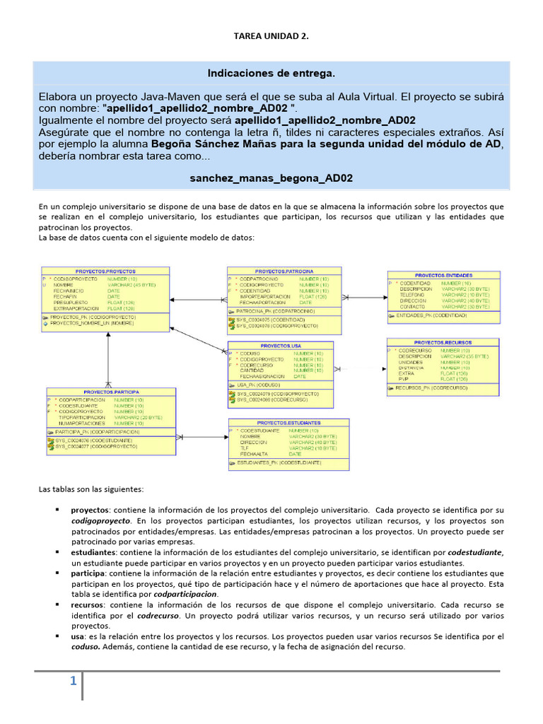 EnunciadoTareaTema2_23-24 | PDF | Mi sql | Java (lenguaje de programación)