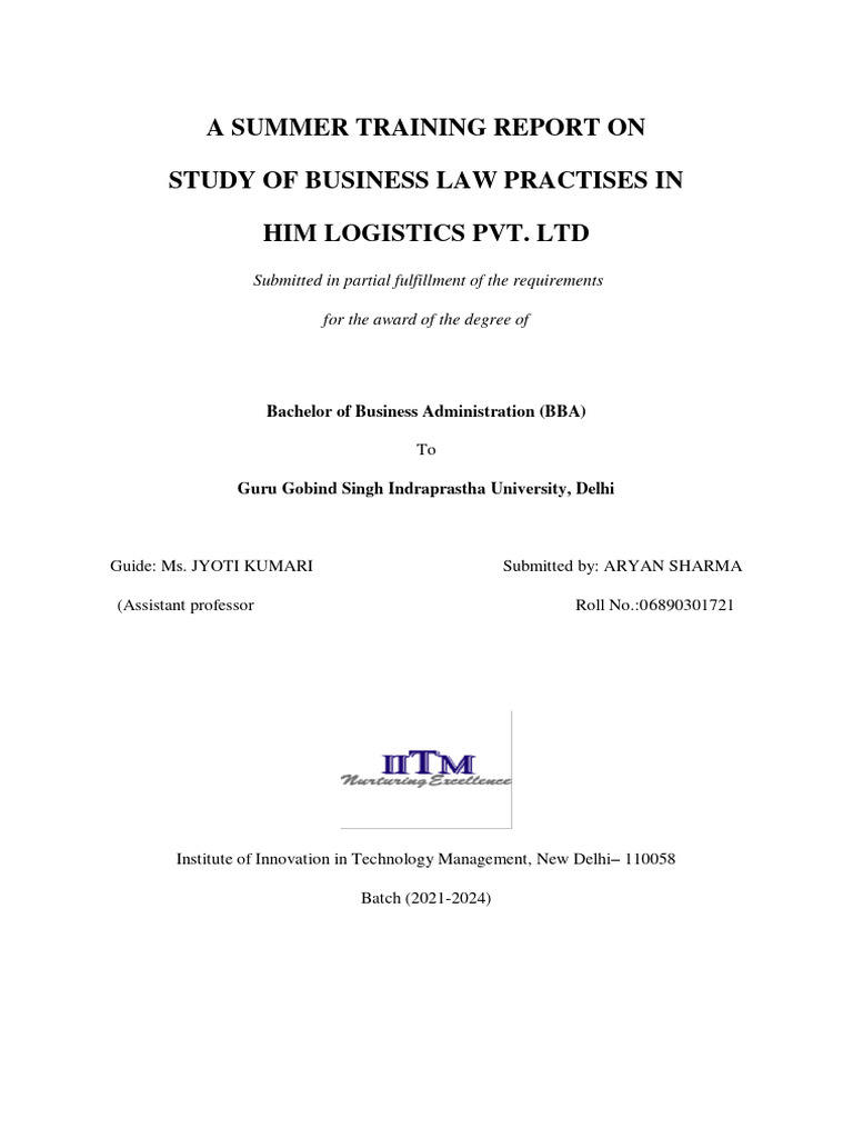 Summer Internship Project Aryan | PDF | Customs | Taxes