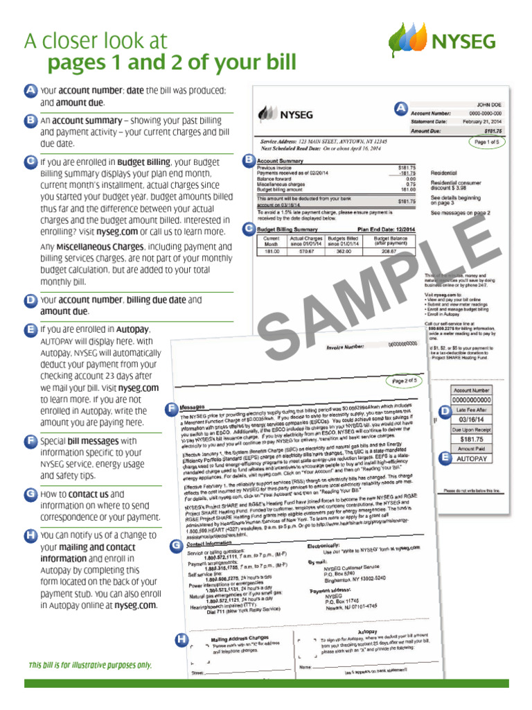 NYSEG Bill | PDF | Natural Gas | Economies