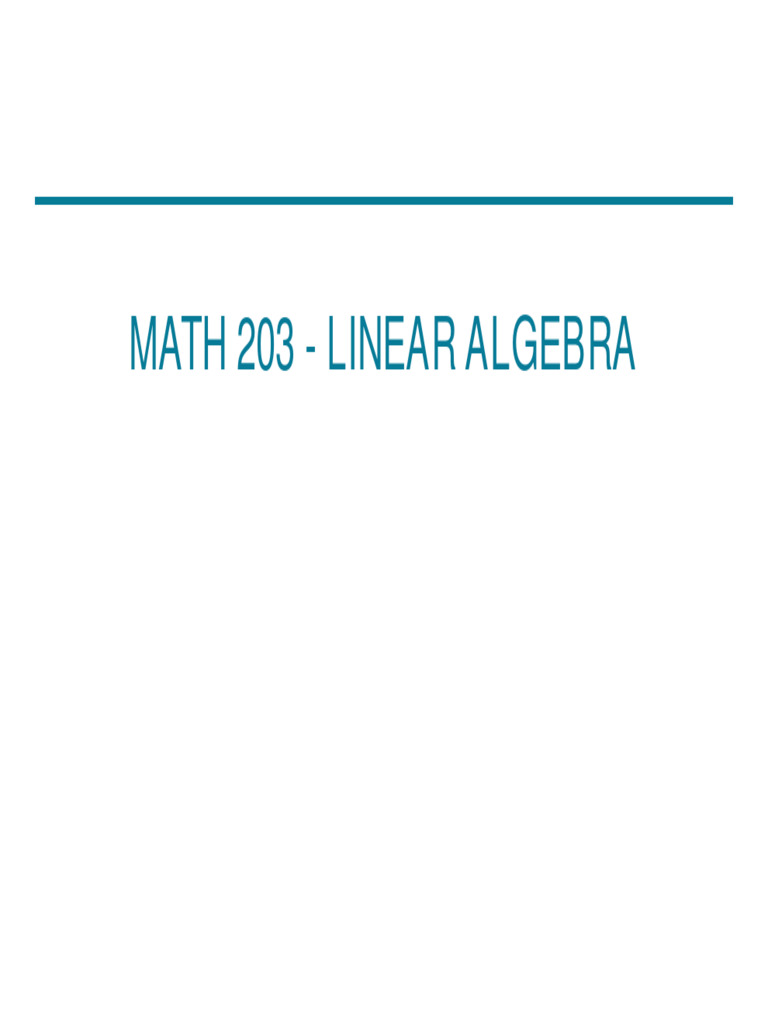 MAT 203 - Lecture 1 Slides | PDF | Computers