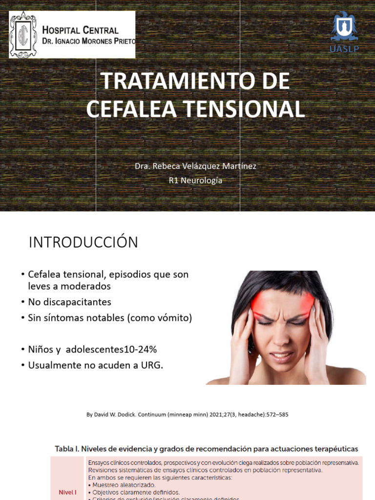 Tratamiento Cefalea Tensional | PDF | Droga anti-inflamatoria libre de esteroides ...