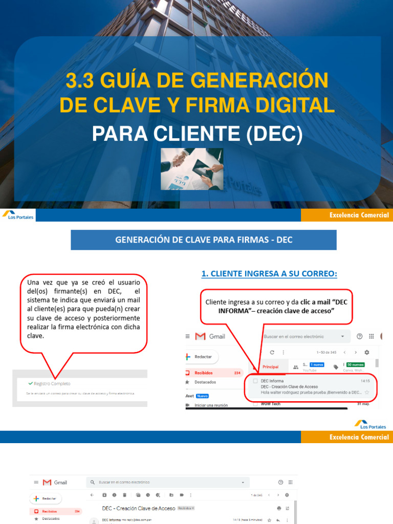 3.3 Guía de Generación de Clave y Firma Digital para Cliente (Dec) | PDF