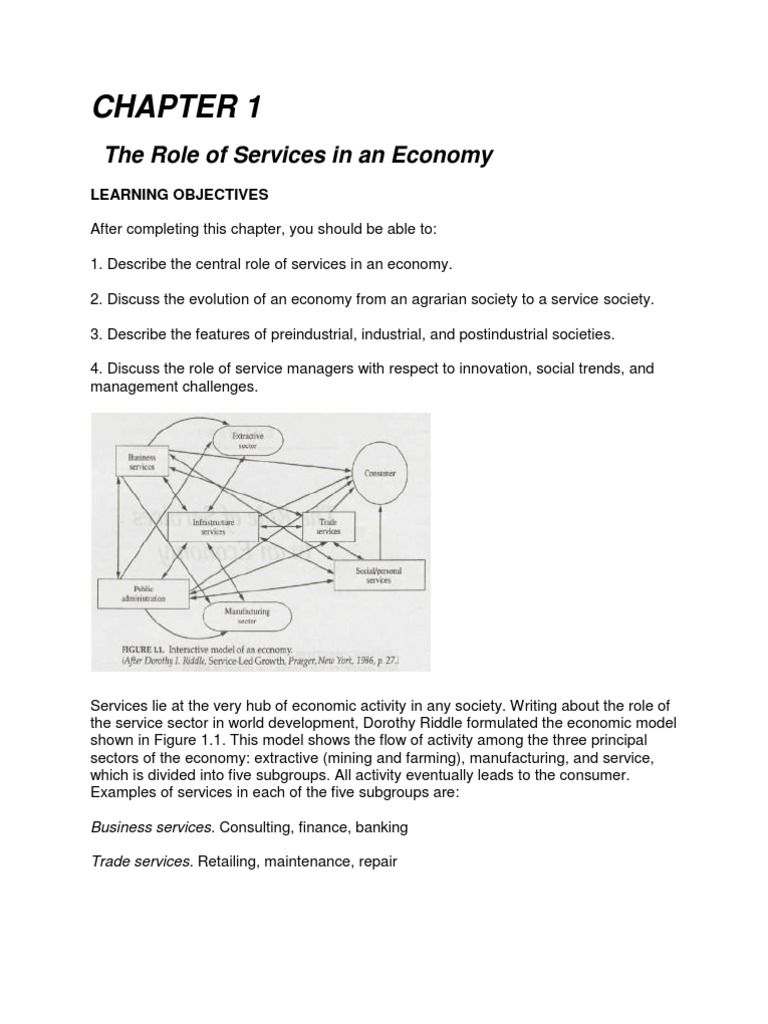 Role of Service Industry | PDF | Employment | Economies
