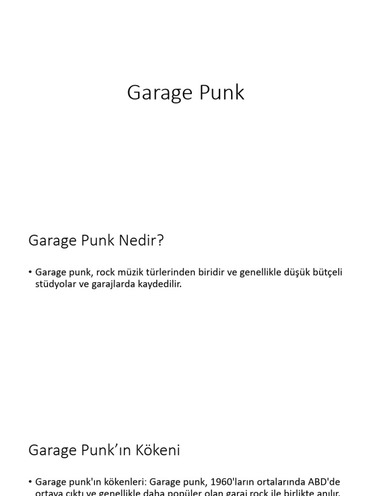 Garage Punk | PDF