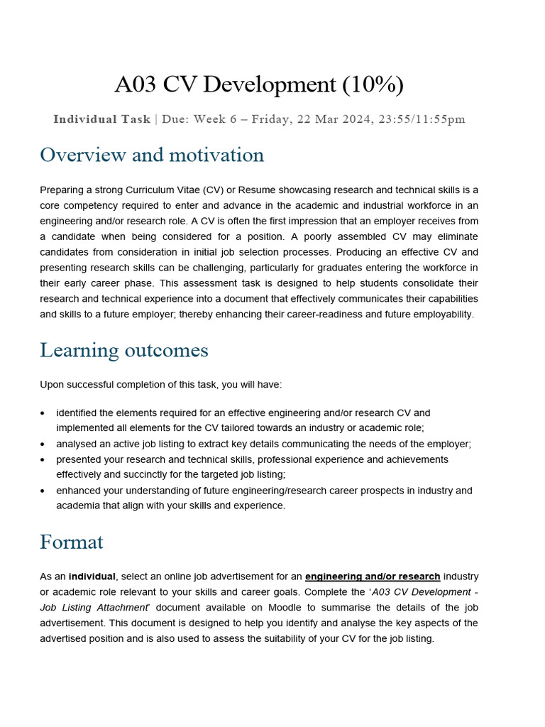 2222A03 CV Development | Download Free PDF | Résumé