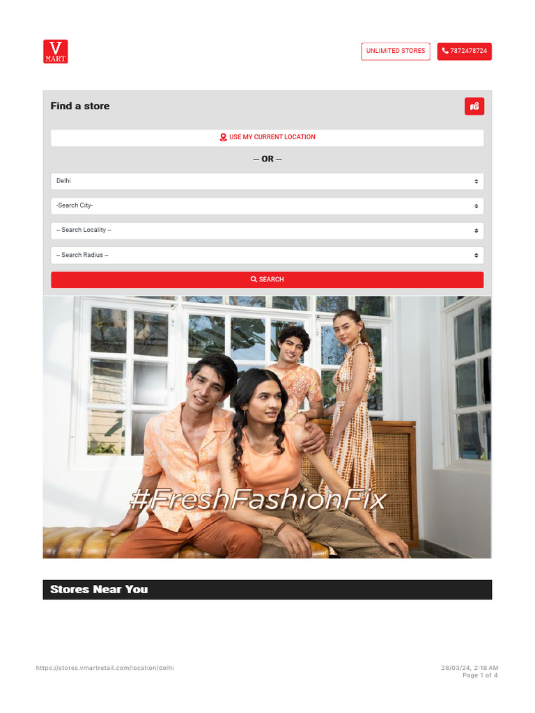 Shopping Malls in Delhi - V-Mart | PDF | Clothing | Fashion