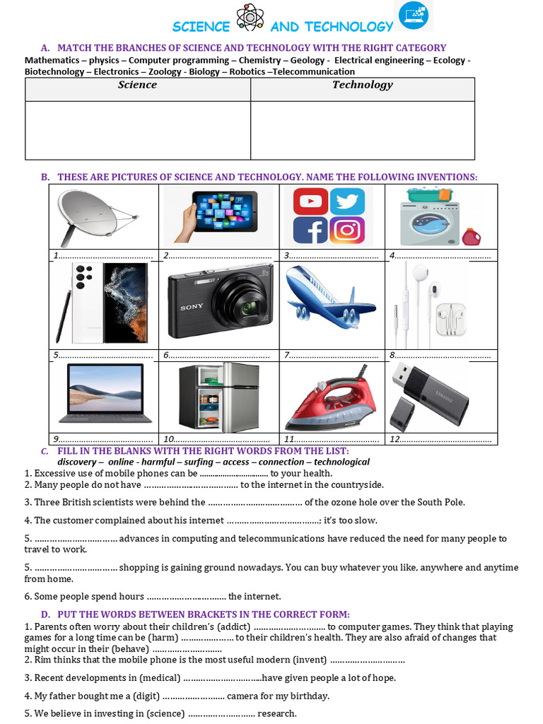 Science and Technology Overview Activities | PDF | Technology & Engineering