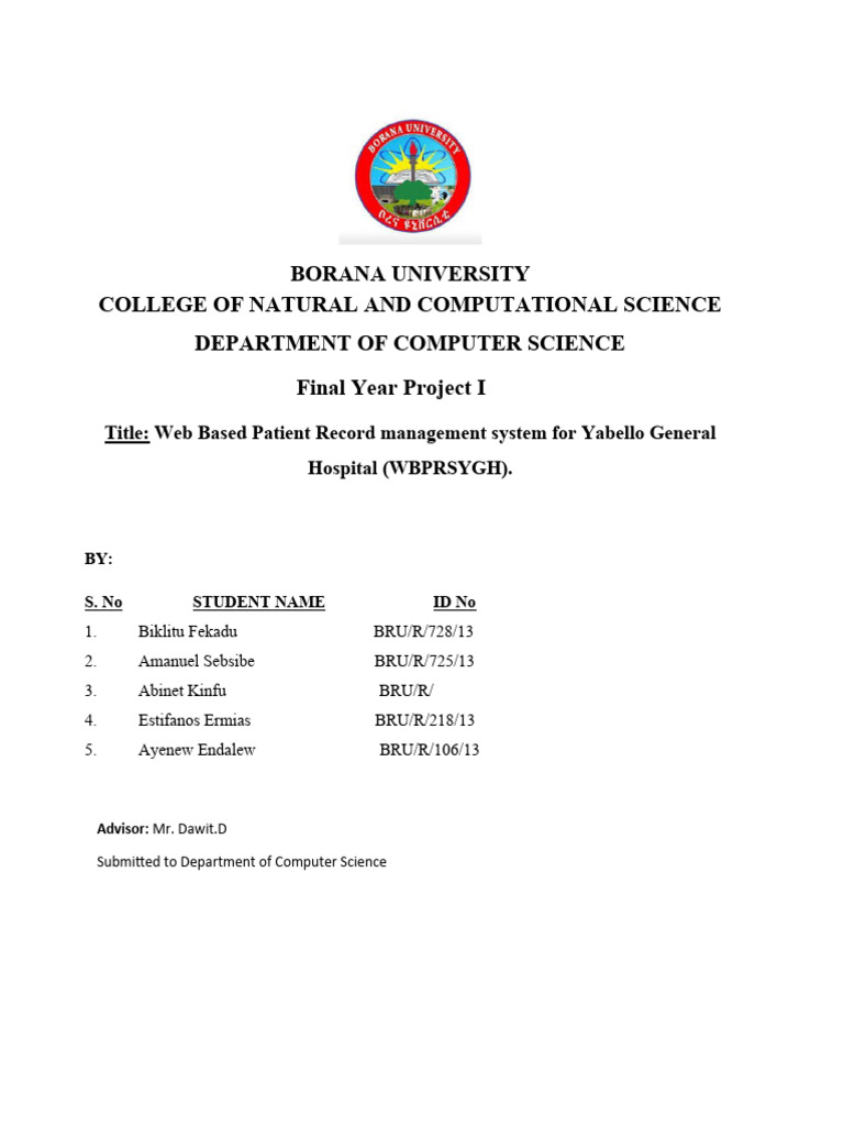 Final Year - Project - I - 222 | PDF | Use Case | Databases