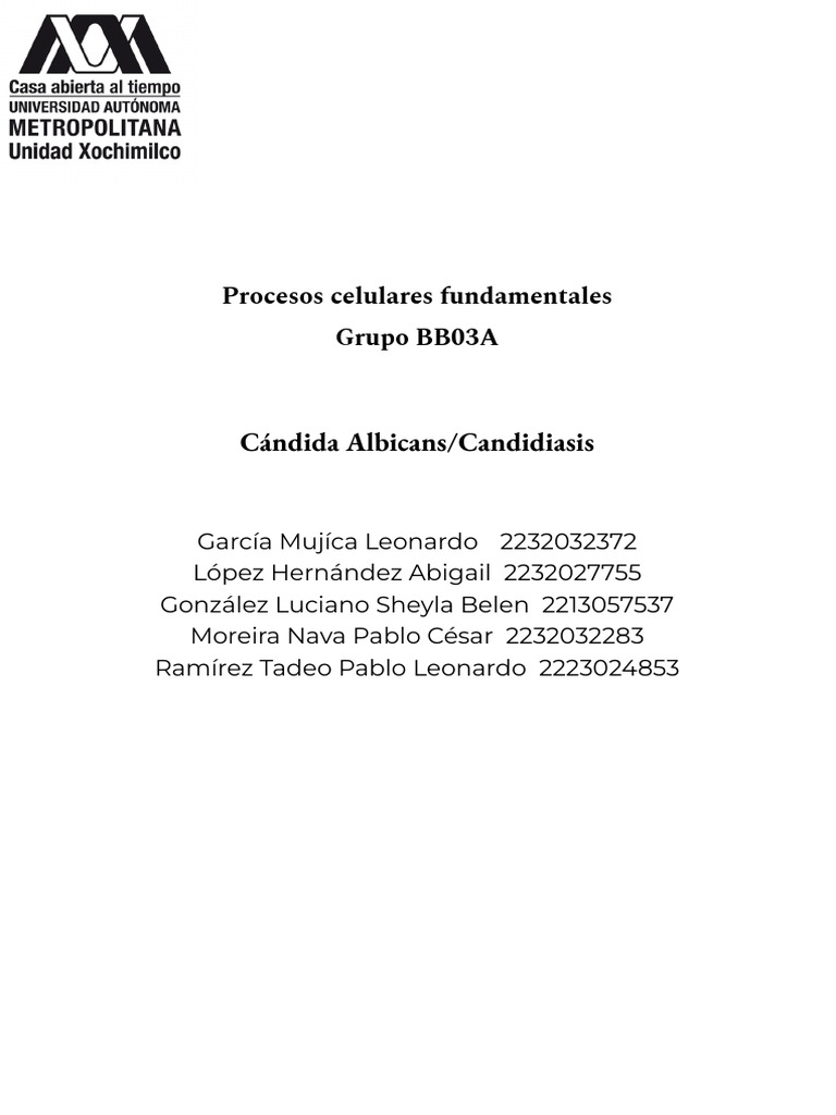 Candidiasis Cutánea: Causas y Síntomas | PDF