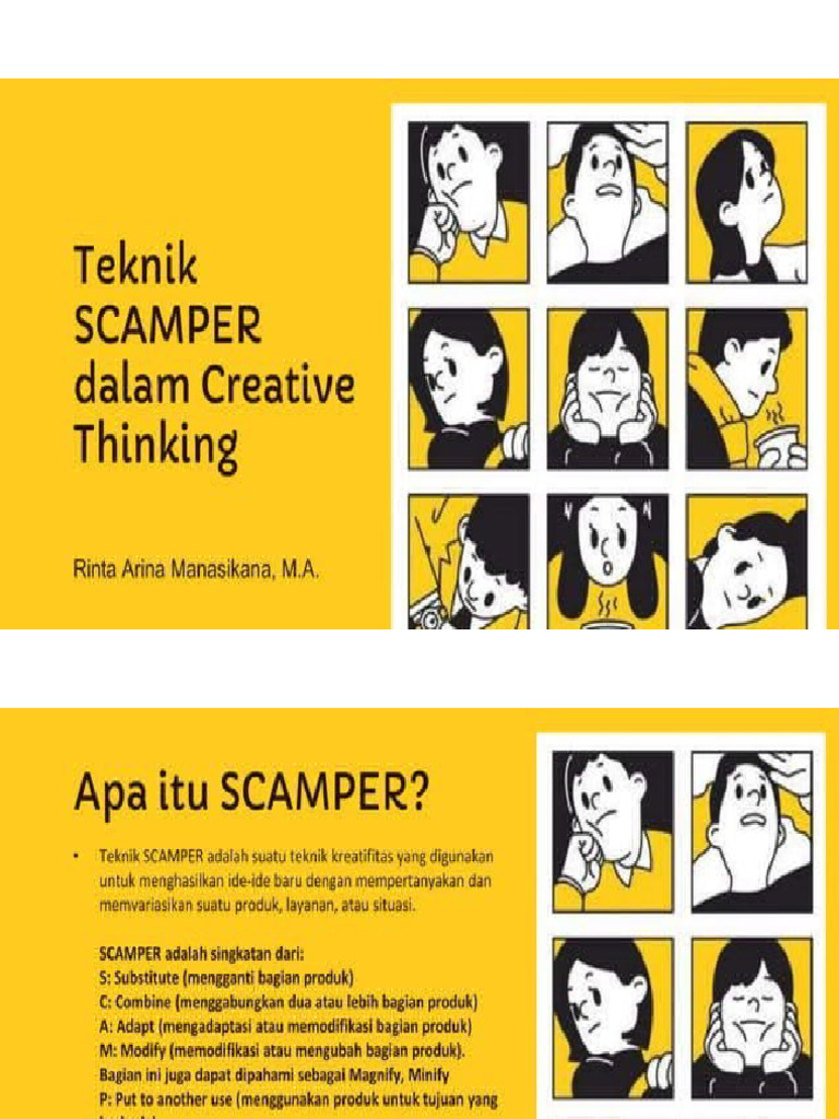 Teknik Scamper - Design Thinking | PDF