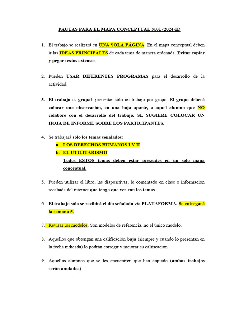 Guía para Mapa Conceptual Grupal | PDF | Arte
