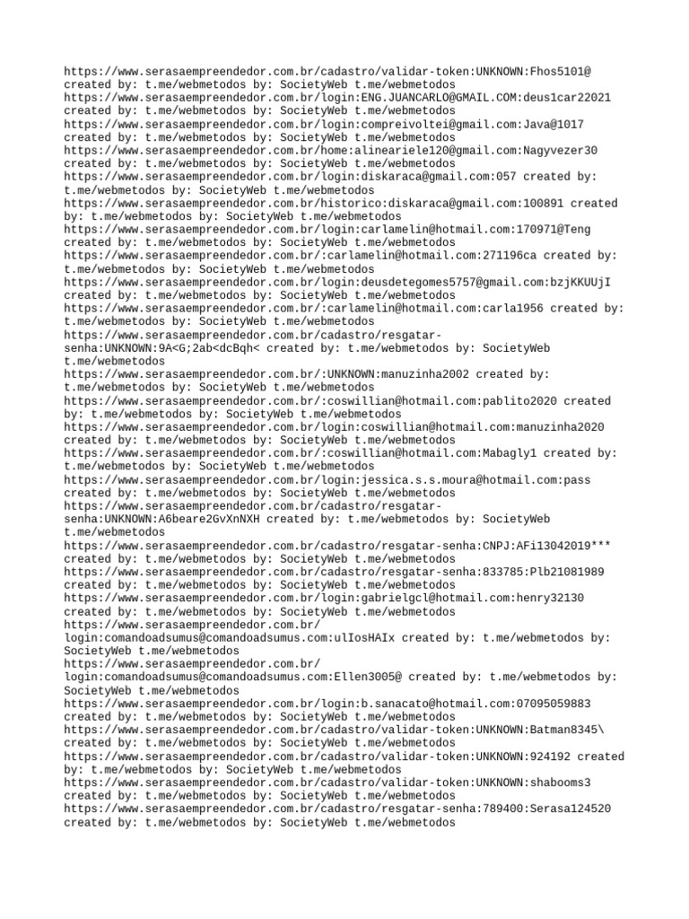 Serasa Empreendedor Token Validation | PDF