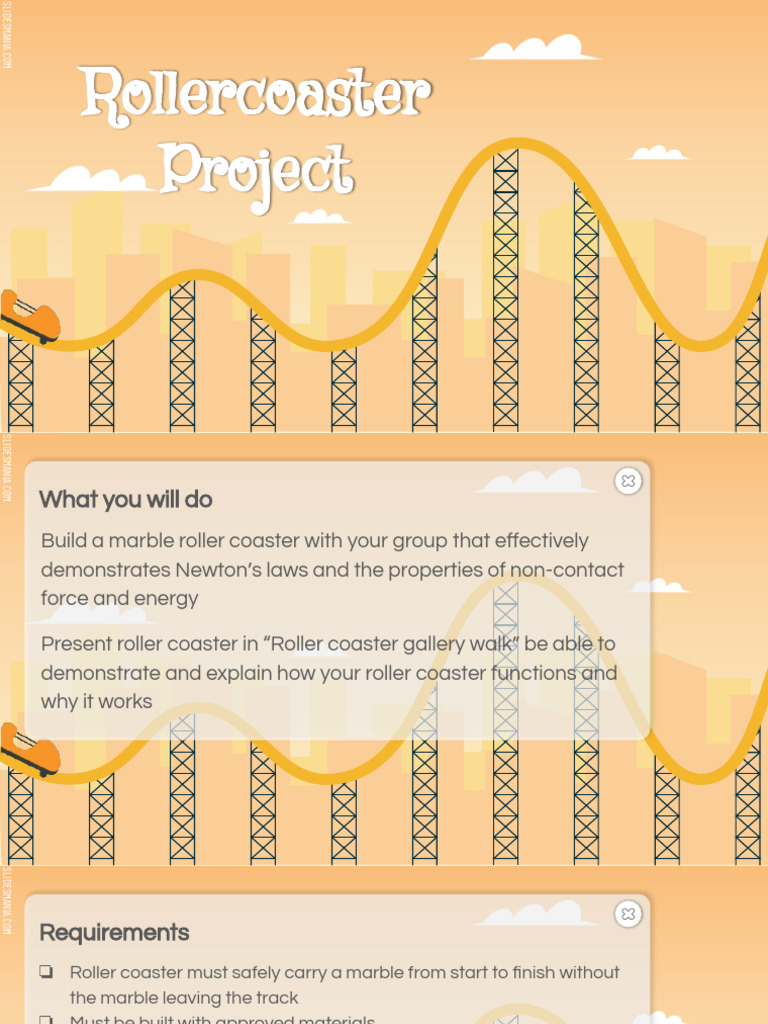 7th Grade Roller Coaster Project | PDF