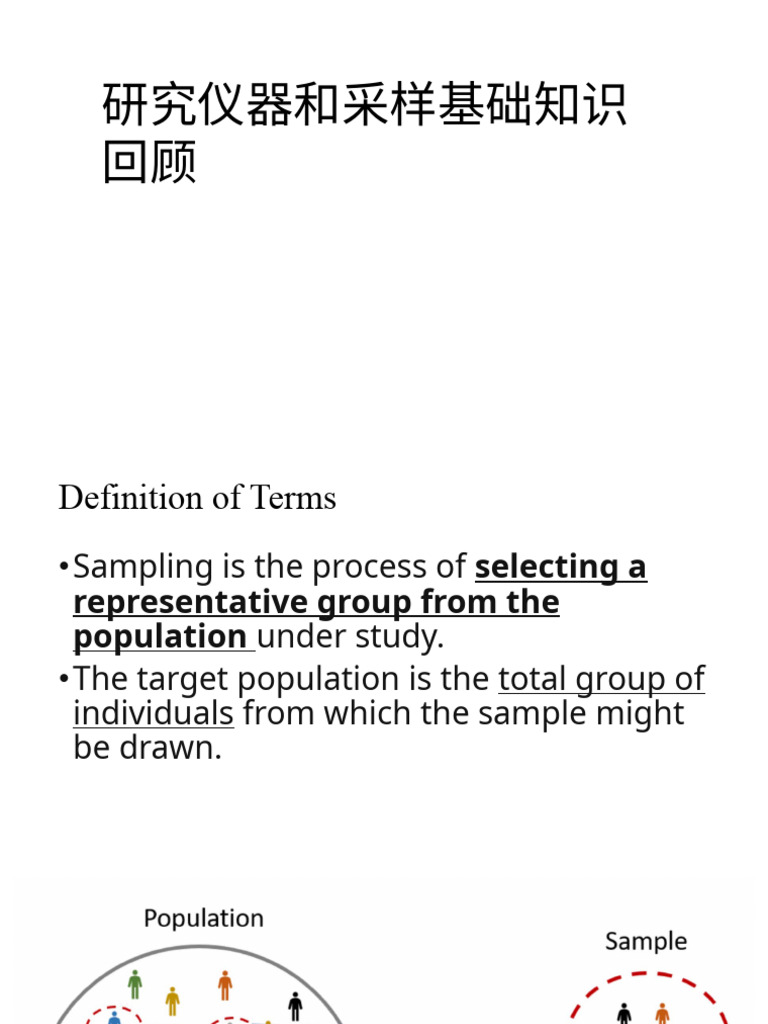 Research Instruments and Basic Sampling | PDF | Hypothesis | Sampling (Statistics)