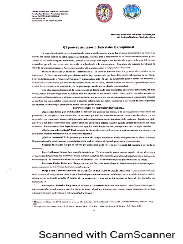 Proceso Sucesorio Intestado | PDF