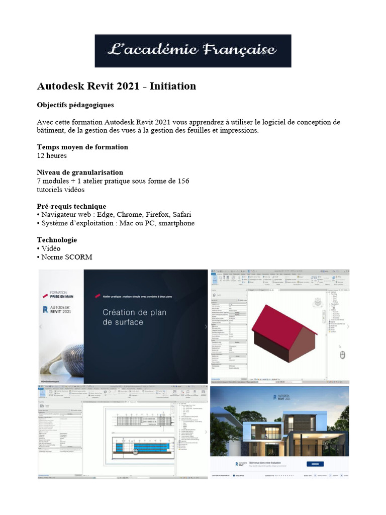 Programme Autodesk Revit | PDF