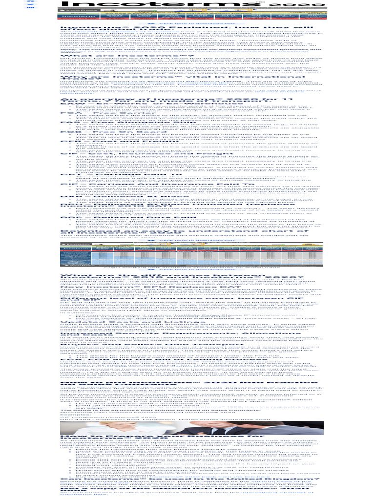 Incoterms® 2020 Explained - The Complete Guide | PDF | Business | Trade