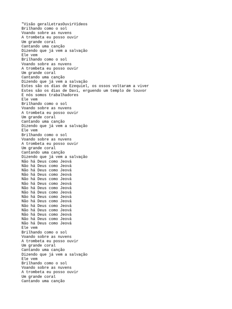 Letra Da Música Dia de Elias Da Lauriete - Pesquisa Google | PDF