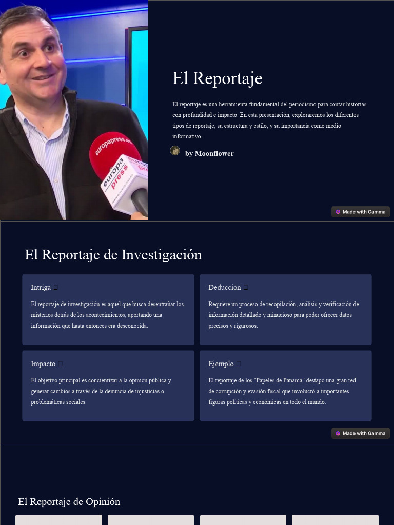 El Reportaje | PDF | Ciencias sociales | Ficción general