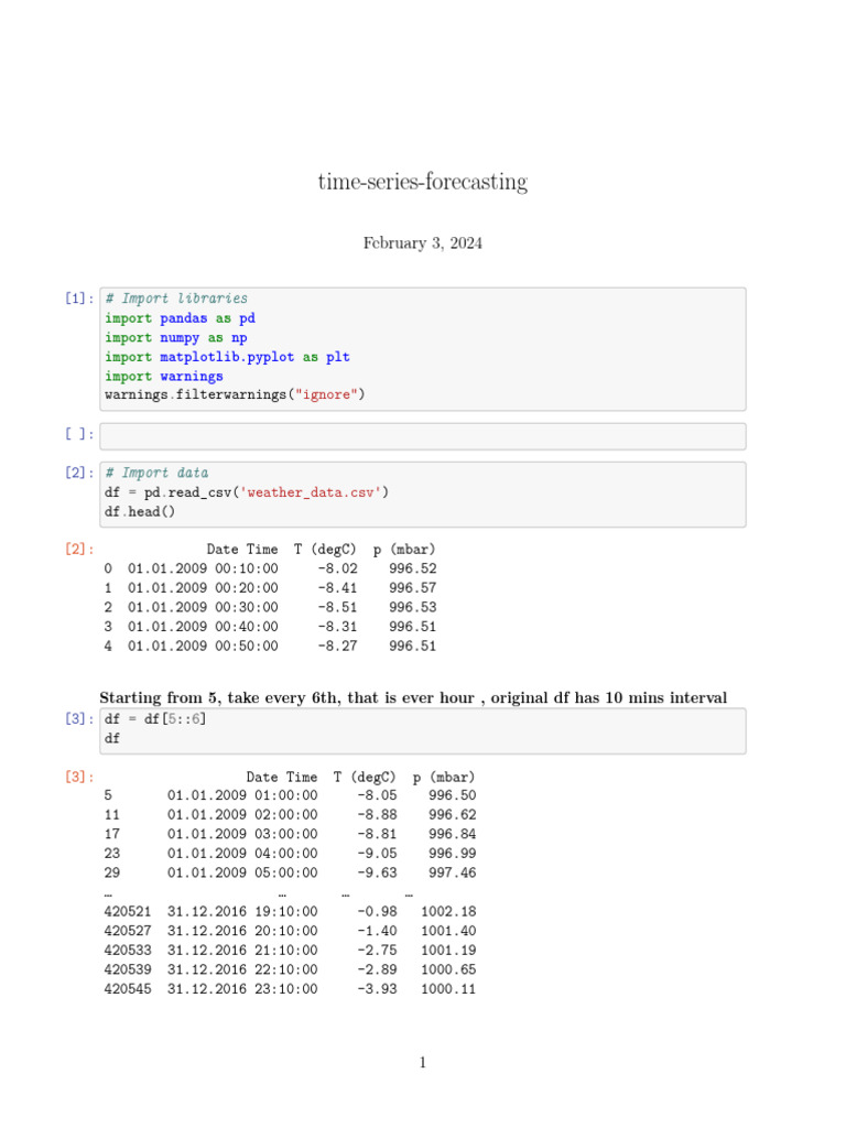 Time Series Forecasting with LSTM | PDF | Machine Learning