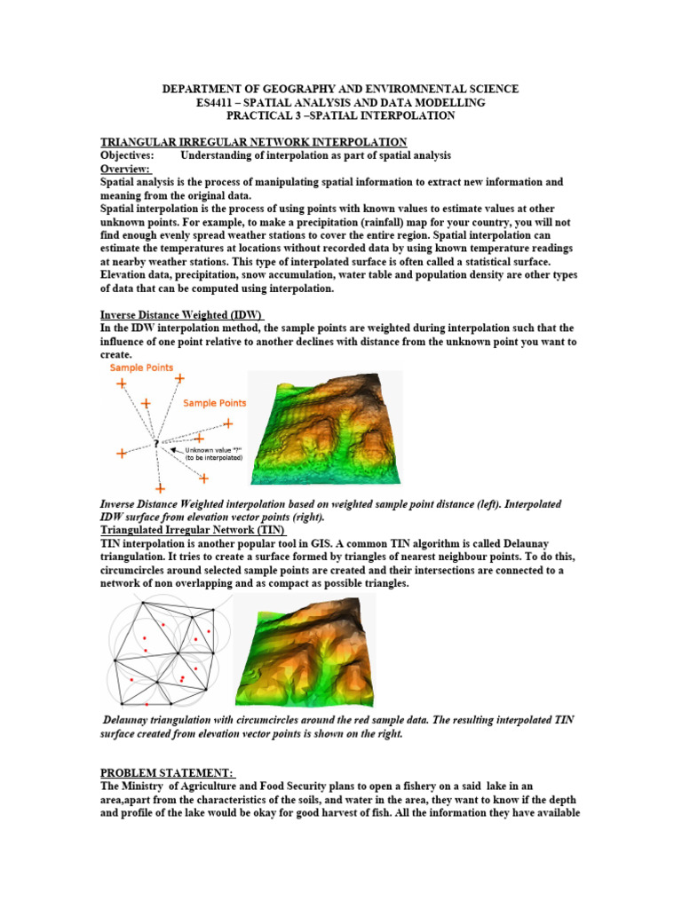 Es4411 - Practical 3 | PDF | Spatial Analysis | Geographic Information ...