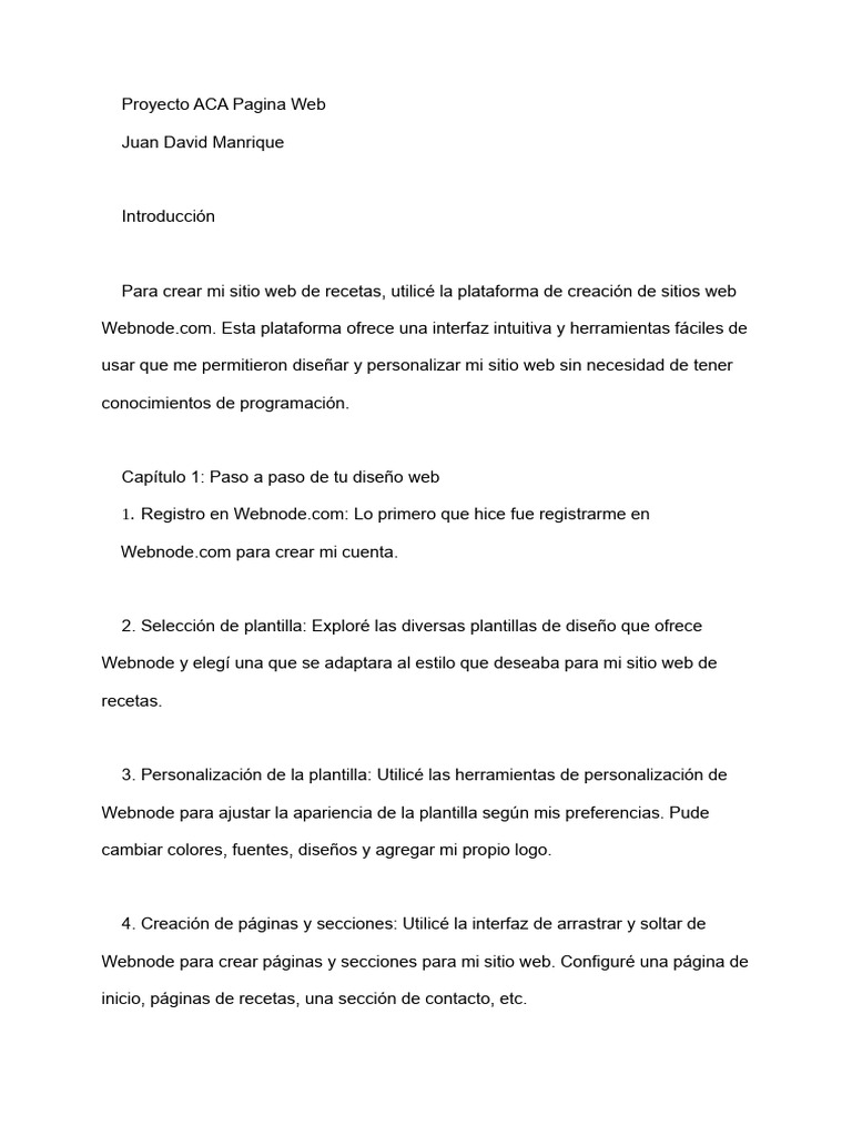 Proyecto ACA Pagina Web | PDF