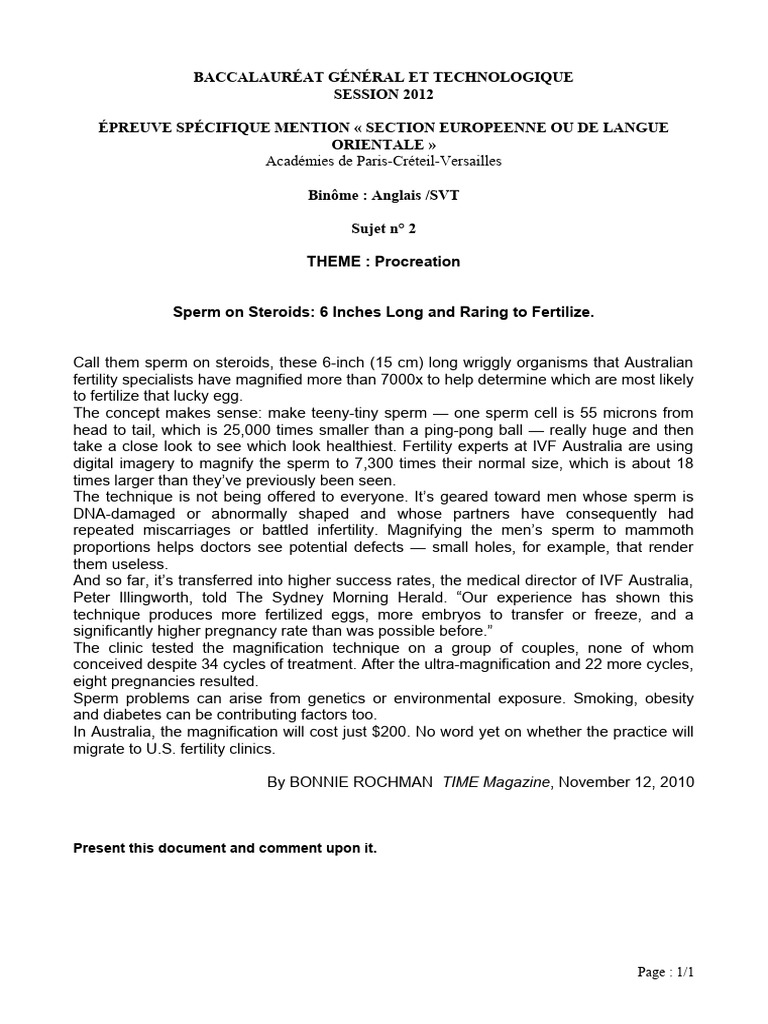 Fertility Breakthrough for IVF Success | PDF