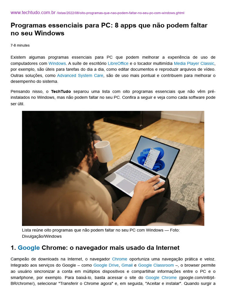 Programas Essenciais para PC - 8 Apps Que Não Podem Faltar No Seu ...