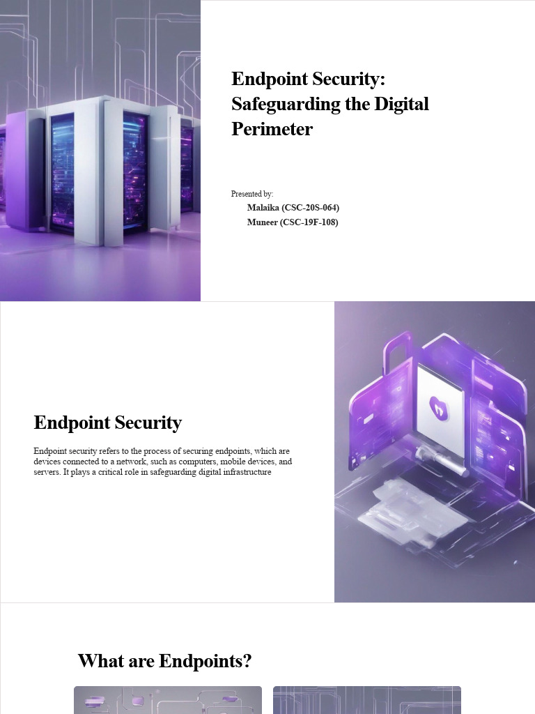 Endpoint Security Safeguarding The Digital Perimeter | PDF | Security | Computer Security