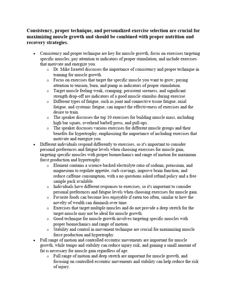 Consistency | PDF | Strength Training | Muscle Hypertrophy