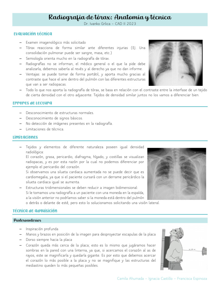 3. rx de torax | PDF | Tórax | Pulmón