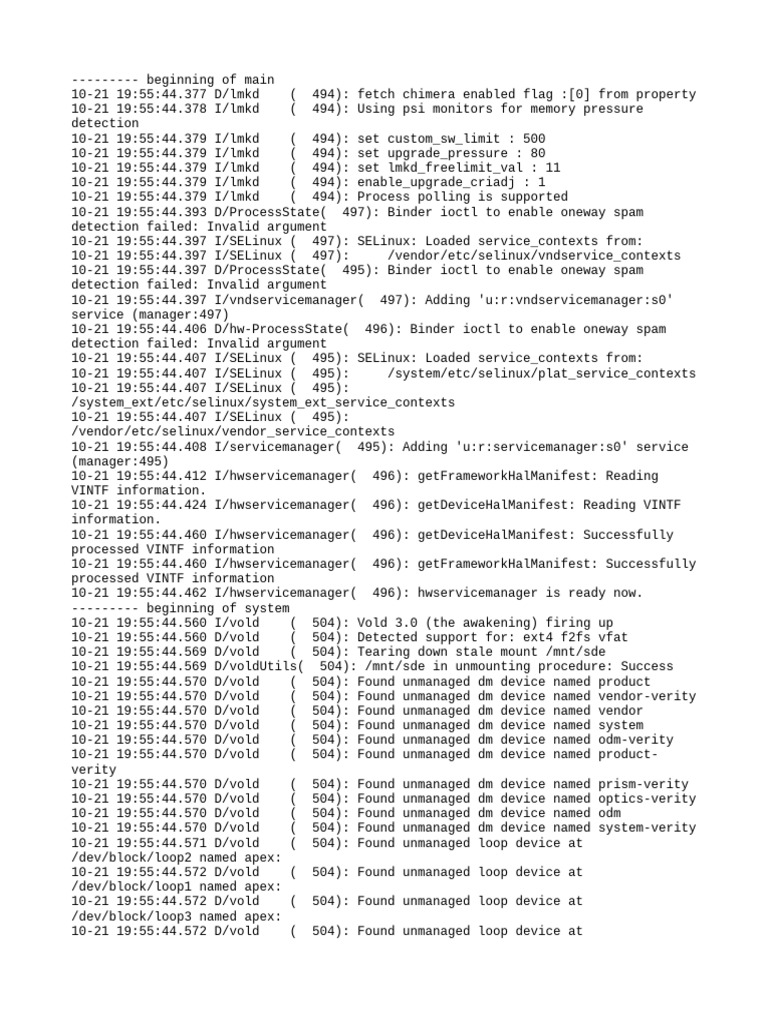 Logcat Home Fota Update Log | PDF | Operating System Technology ...
