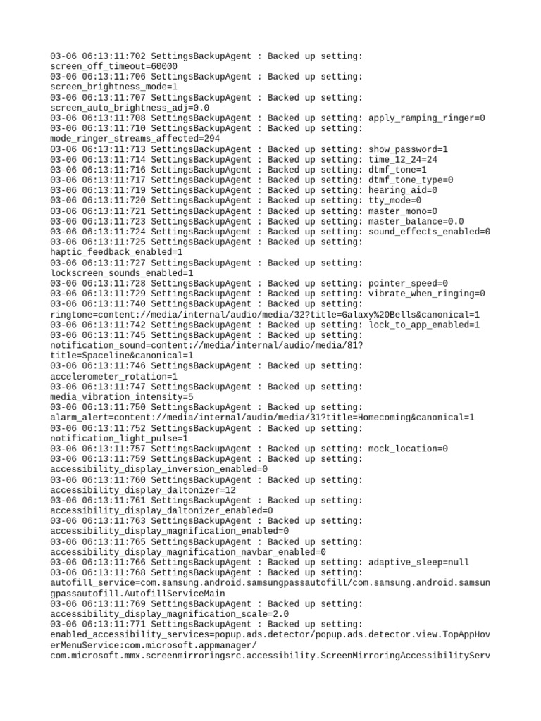 Settings Provider | PDF | Software | Computing