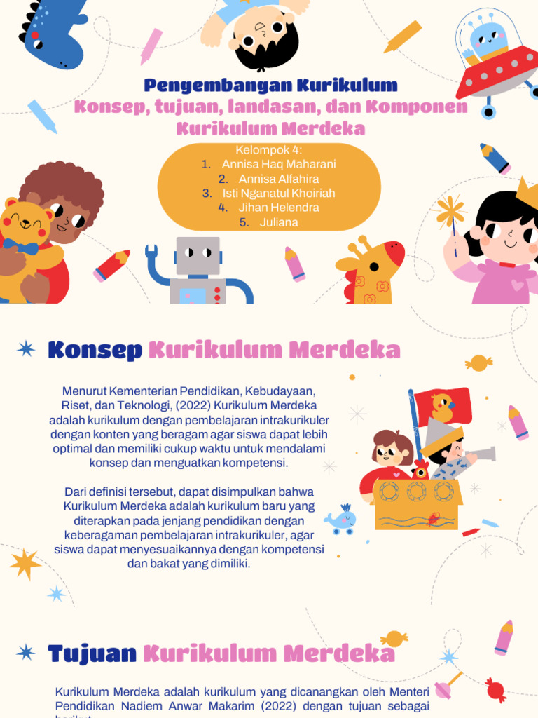 Komponen dan Tujuan Kurikulum Merdeka | PDF
