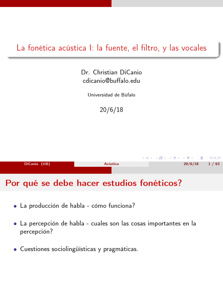 Fonética Acústica: Vocales y Ondas Sonoras | PDF | Sonido | Olas