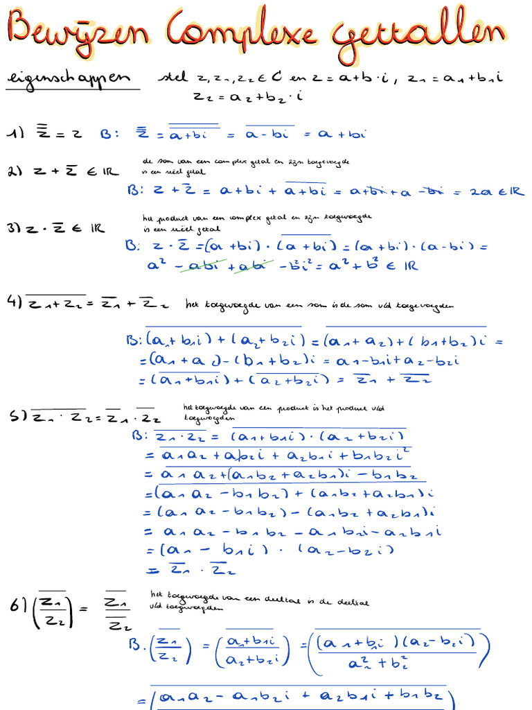 3 Bewijzen Complexe Getallen | PDF
