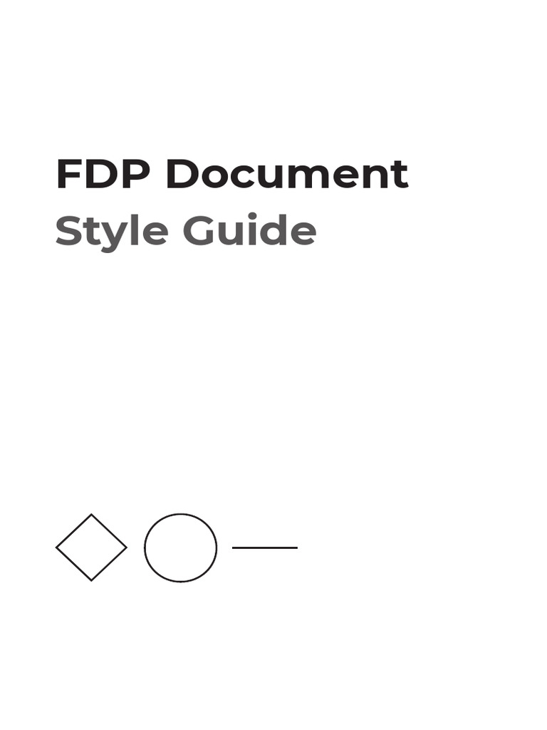 FDP Style Guide | PDF | Page Layout | Typefaces