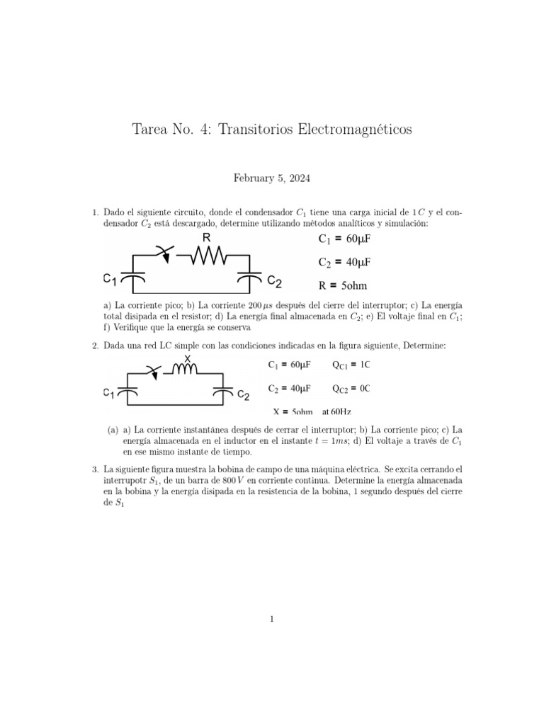 Tarea4 2024 | PDF | Inductor | Transformador