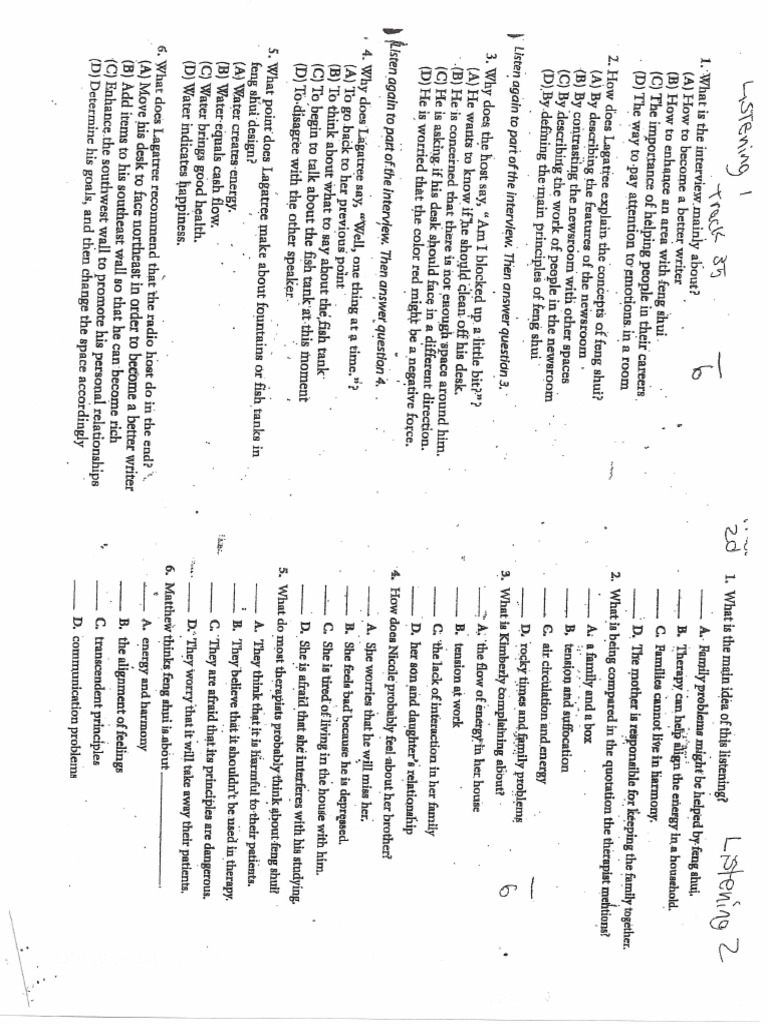 North Star ESL Unit 5 Quiz 3 | PDF