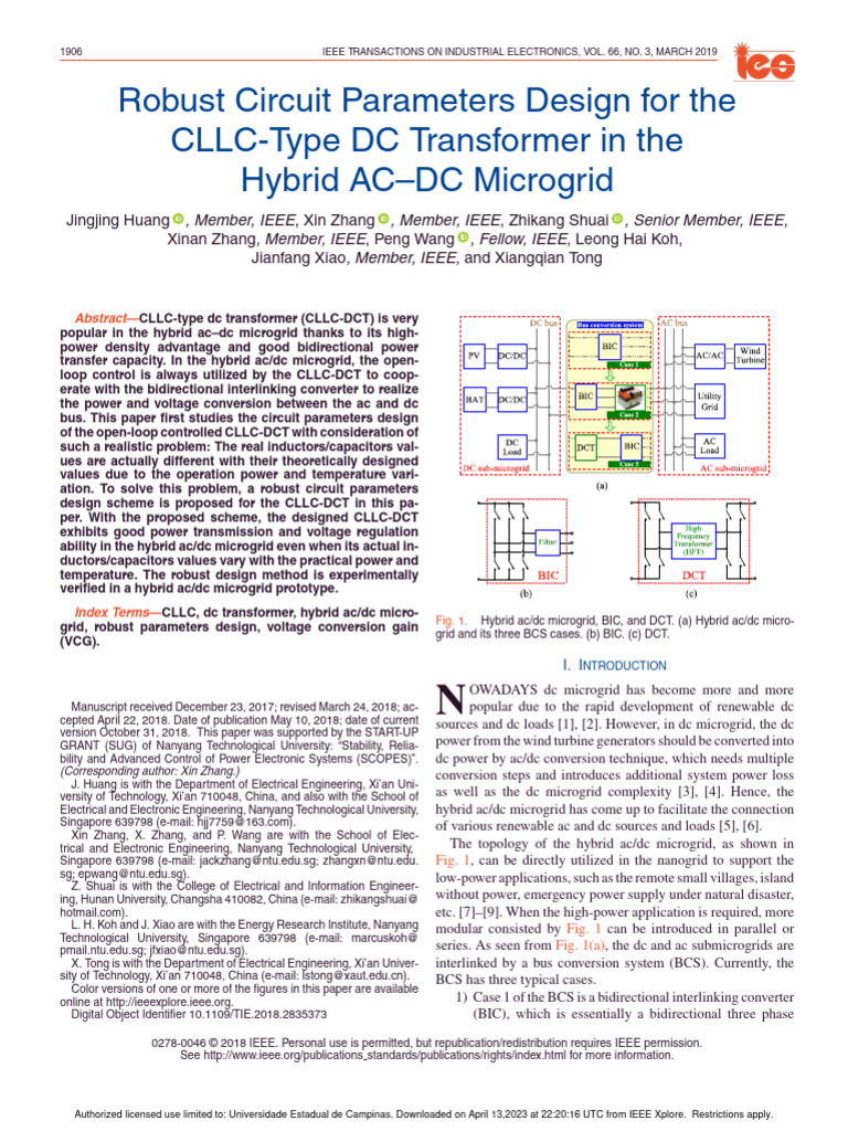 Robust Circuit Parameters Design For The CLLC Type DC Transformer | PDF ...