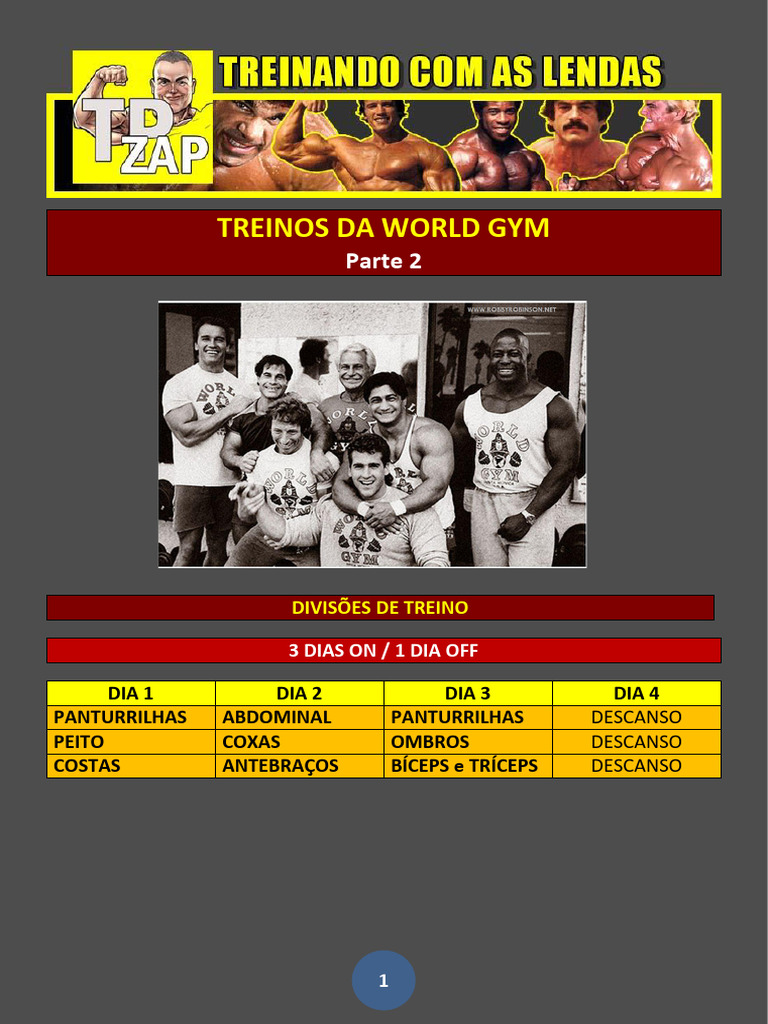 Treinando Com As Lendas World Gym Ii | PDF | Articulações | Tecido macio