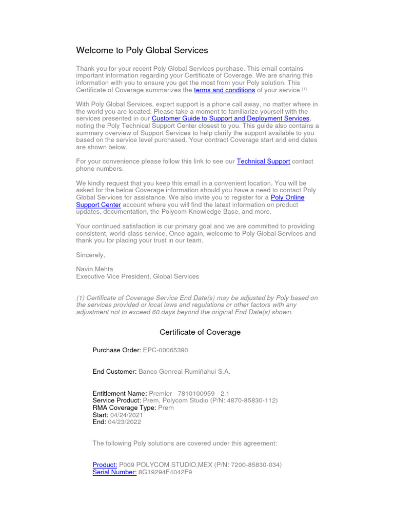 Welcome To Poly Global Services VF | PDF | Business