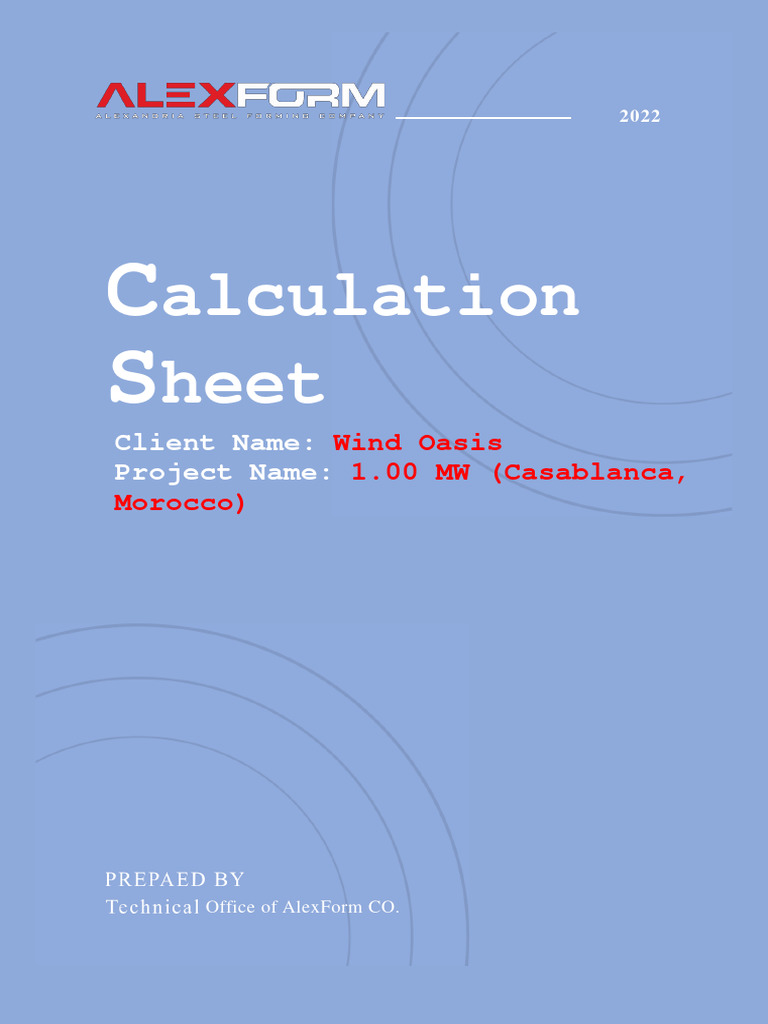 Calc-Sheet. 1MW-DS-2022 | Download Free PDF | Buckling | Solid Mechanics