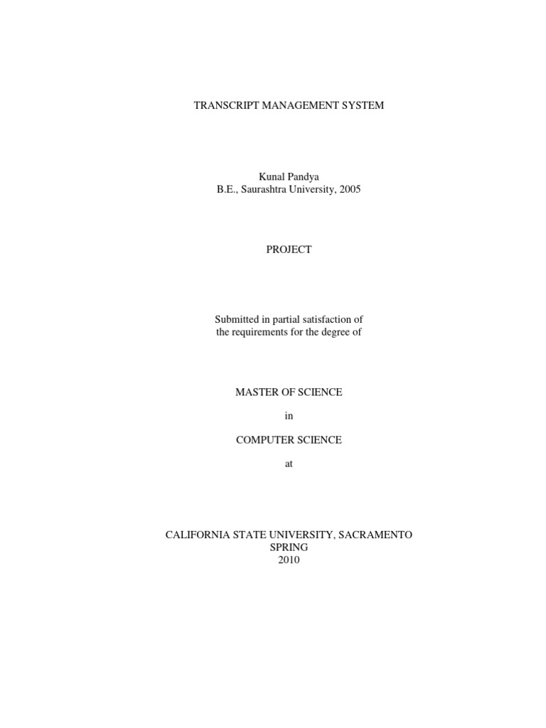 Transcript Management System | PDF | Student Affairs | Databases
