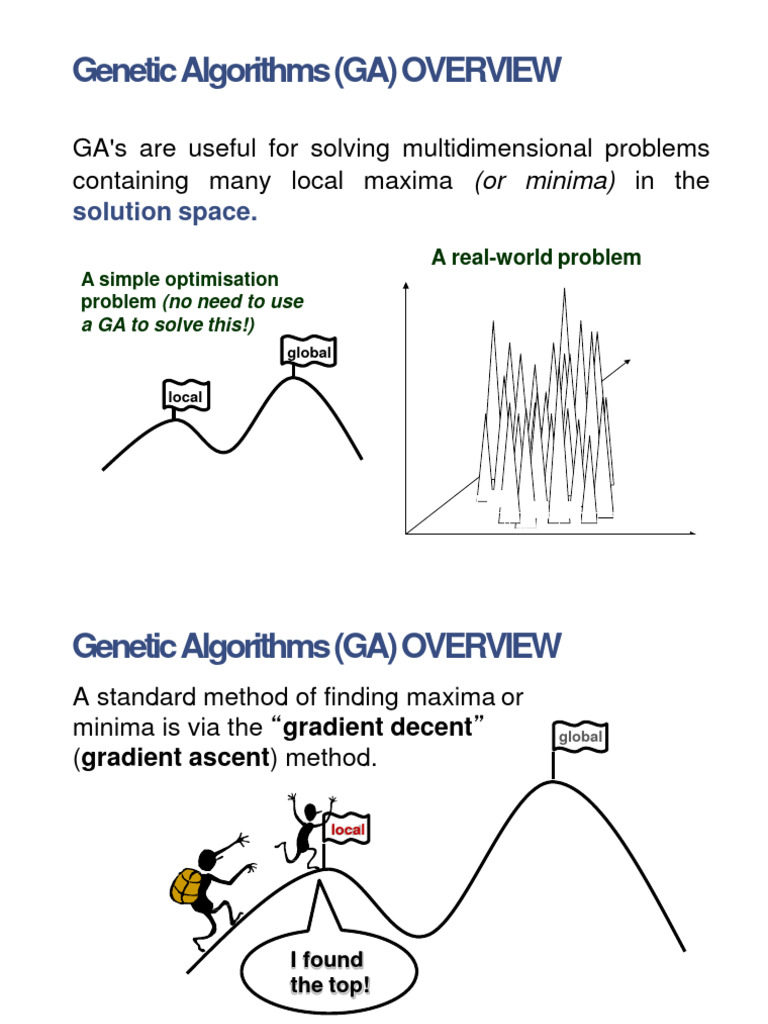 Genetic Algorithms (GA) OVERVIEW | PDF