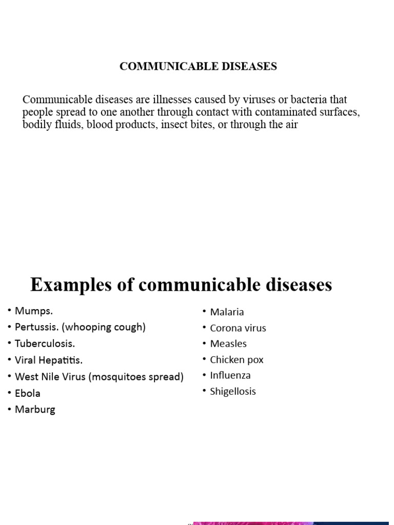 communicable diseases | PDF