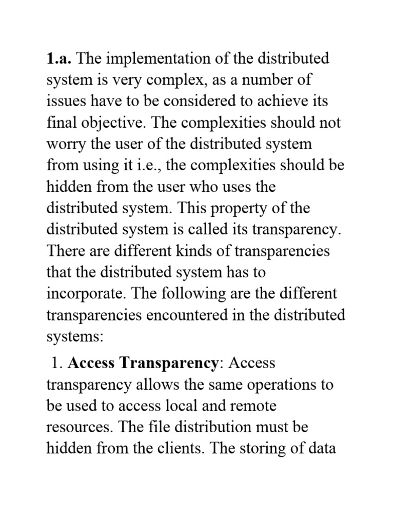Distributed Computer System (Final Exam) | PDF | Replication (Computing) | Databases