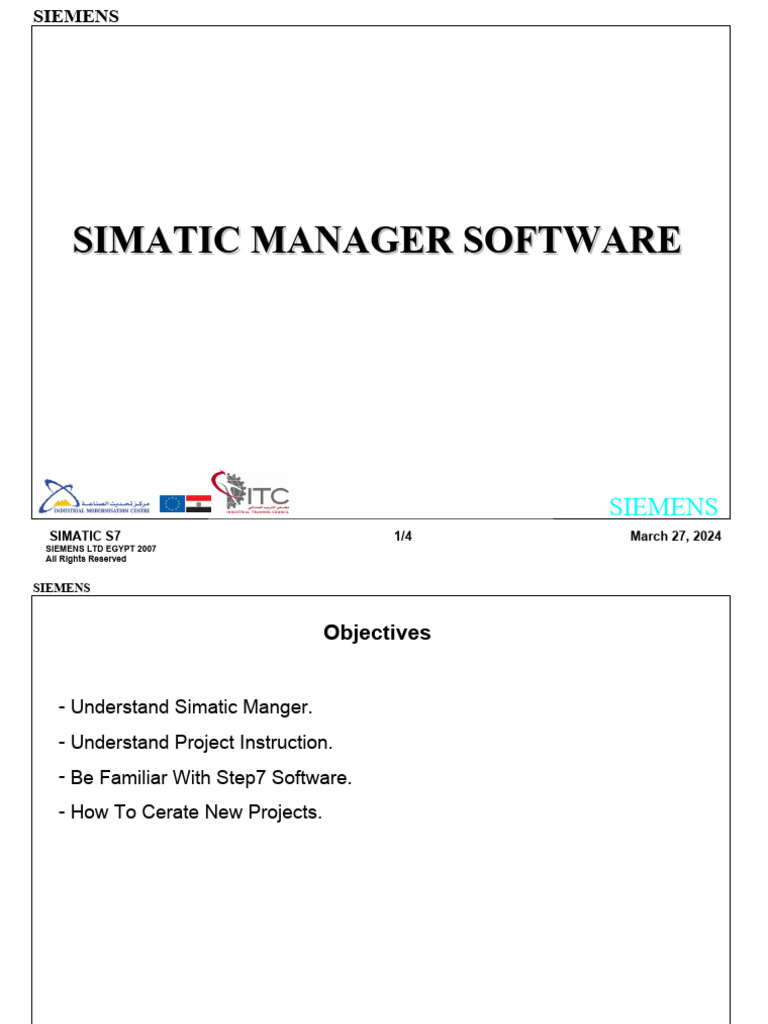 04 - Simatic Manager Software | PDF | Digital Technology | Office Equipment