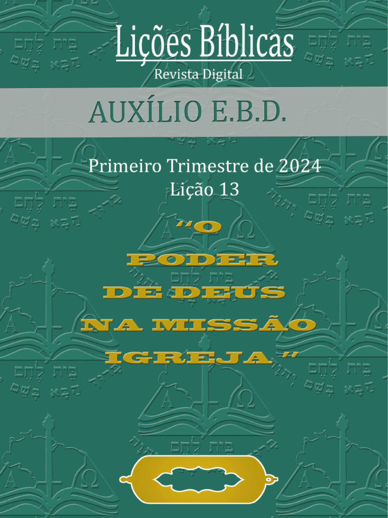 RevistaDigital COTEA EBD 20240331 Licao 13 | PDF