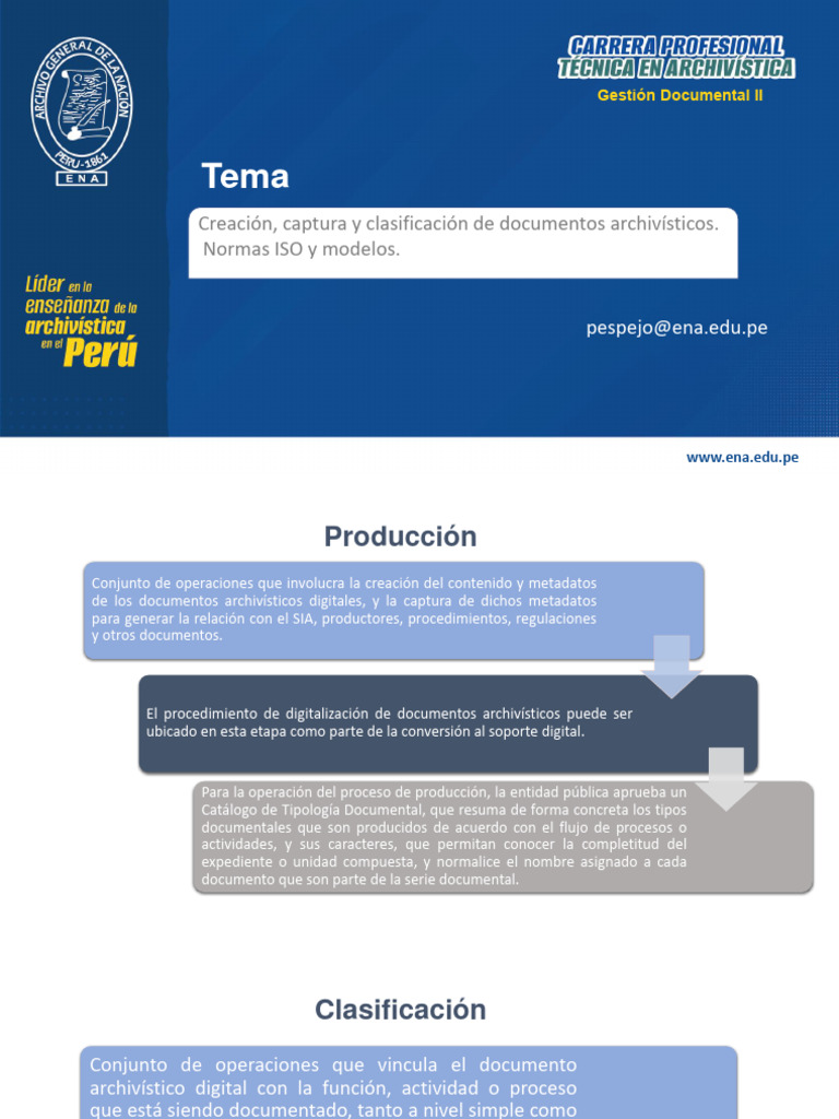 Diapositivas 4 GESTIÓN DOCUMENTAL II | PDF | Gestión de registros | Metadatos